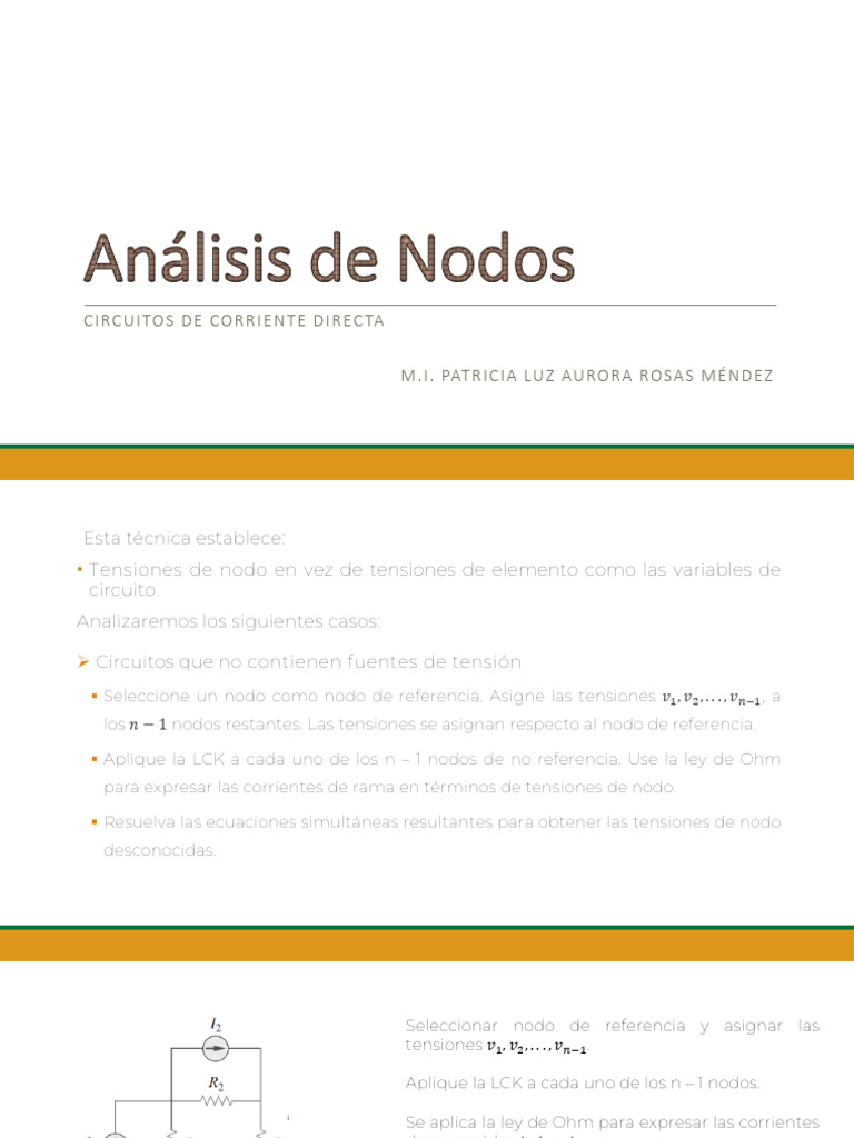 Análisis de Nodos en Circuitos Eléctricos | PDF | Ingenieria Eléctrica ...