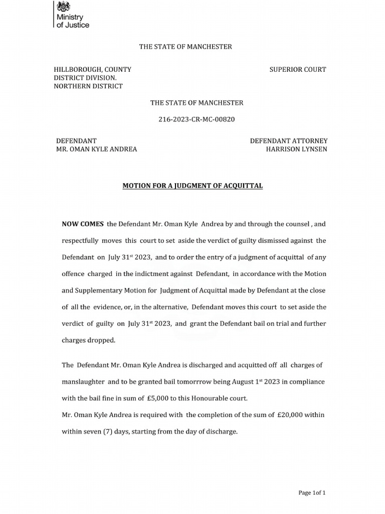 Tcase File Amendedy | PDF