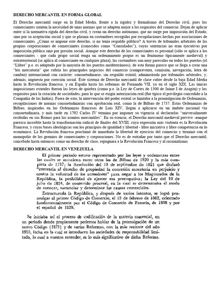 Historia y Fundamentos del Derecho Mercantil | PDF | Comercio | Reaseguro