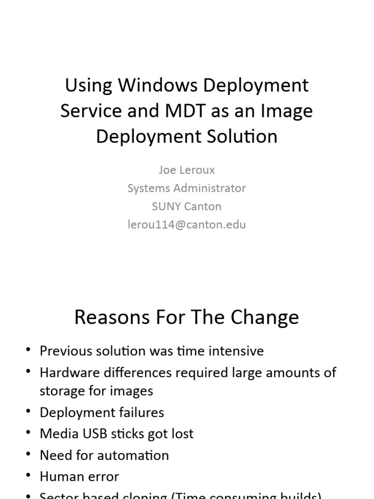 STC-2013-STC2013 MDT WDS | PDF | Hyper V | Microsoft Windows
