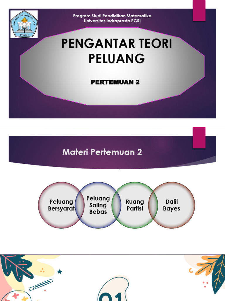 Teori Peluang: Peluang Bersyarat dan Saling Bebas | PDF