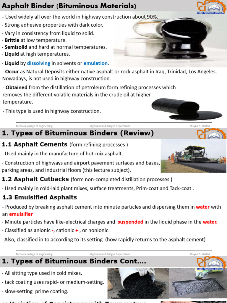 Highway Specification & Maintenance Lecture 37811682168295597938 | PDF ...