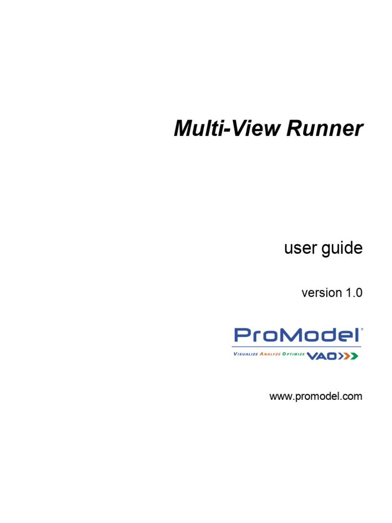Multi-View Runner User Guide | PDF | Menu (Computing) | Computer File
