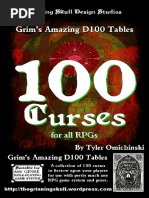100 Fun DnD Curses List | PDF