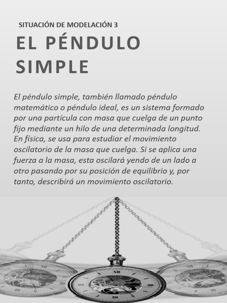 SM3 Péndulo | PDF | Péndulo | Oscilación