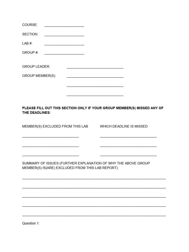 Lab Assignment Template | PDF