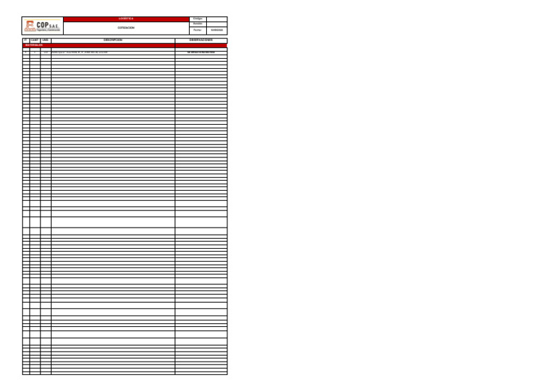 Cotización de Materiales-modelo (1) | PDF