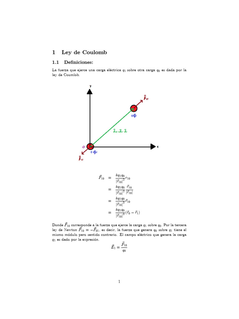 Ley de Coulomb Final | Descargar gratis PDF | Fuerza | Ingeniería mecánica