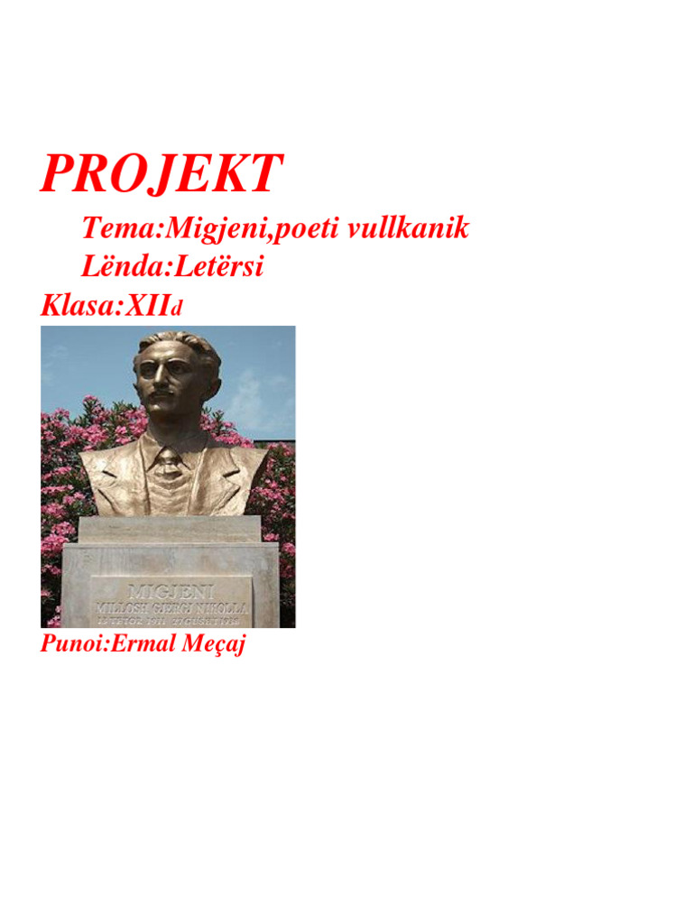 Projekti I Letersis | PDF