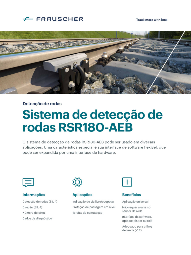Datasheet RSR180-AEB - Contador de Eixo - Frausher | PDF ...