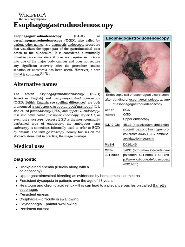 Esophagogastroduodenos | PDF | Digestive System | Medicine