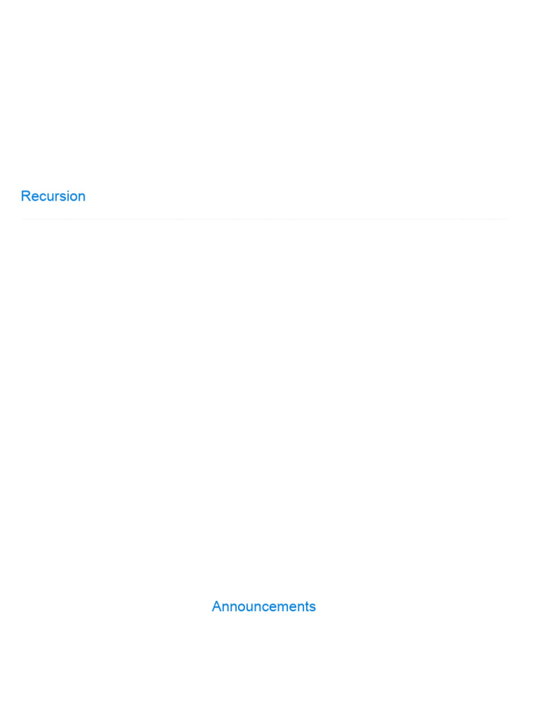 Recursion | PDF | Recursion | Algorithms And Data Structures