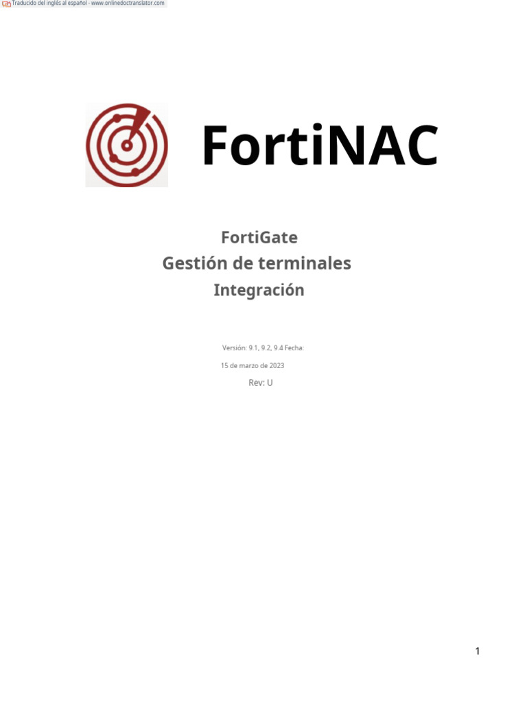FortiNAC FortiGate Endpoint Management Integration Guide V9.en - Es ...