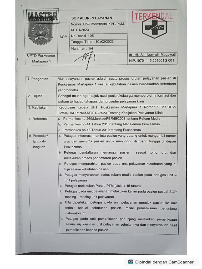 SOP Pemisahan Pelayanan Pasien | PDF