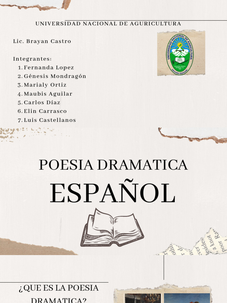 Poesía Dramática. | PDF | Teatro | Poesía