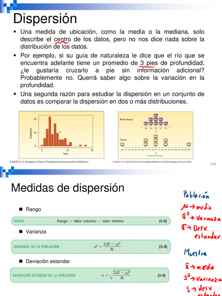 Capítulo 3 - Medidas de Dispersión y Datos Agrupados - 301 | PDF