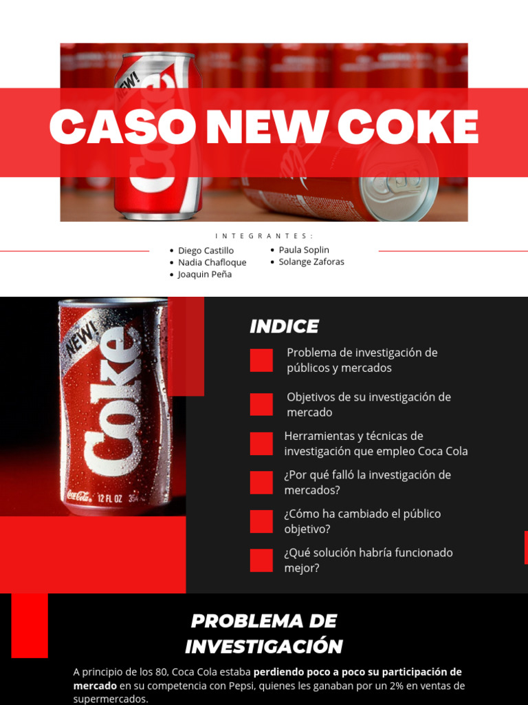 Caso New Coke | PDF | Pepsi | Coca Cola