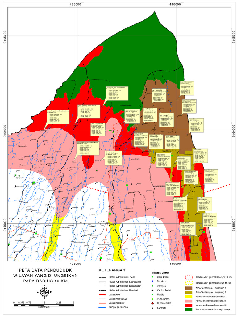 Data Evakuasi Penduduk Merapi | PDF