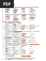 English Exam Sample for Grade 12 | PDF | Verb | Linguistics