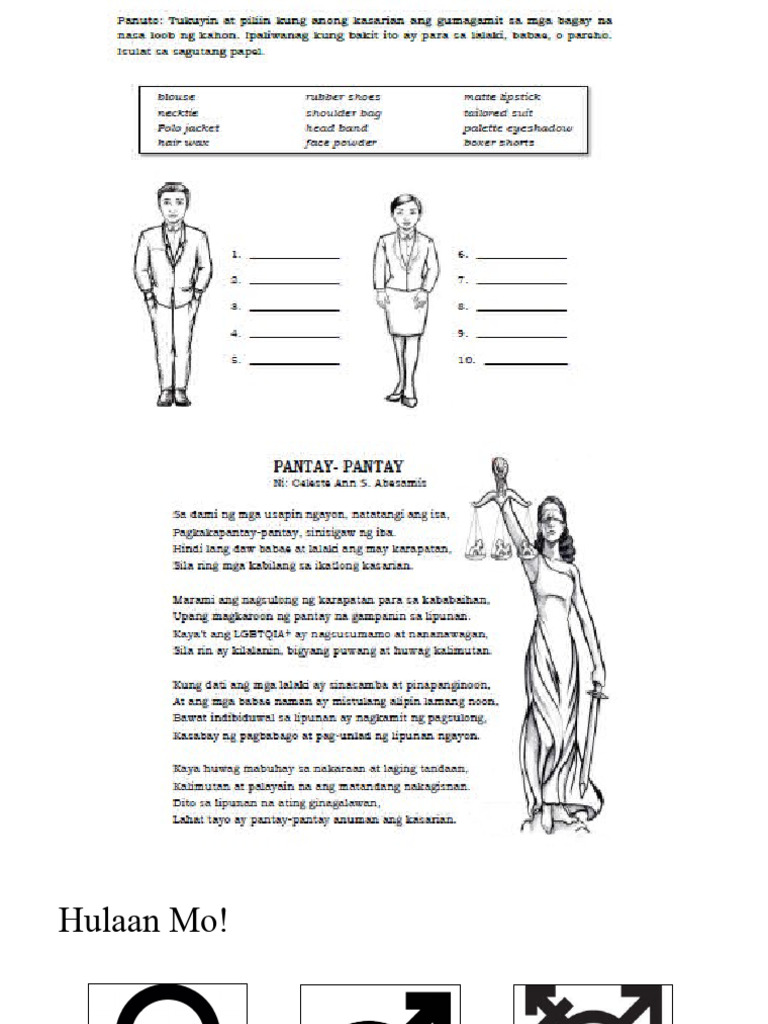 1 Konsepto Ng Kasarian | PDF