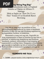 Ang Tulang Liriko at Mga Uri Nito | PDF