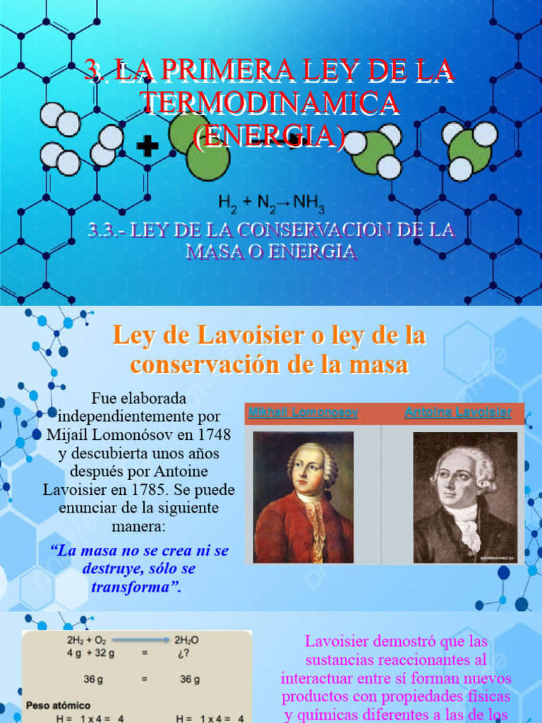 3.3. - Ley de La Conservacion de La Masa | PDF | Química | Ciencias fisicas