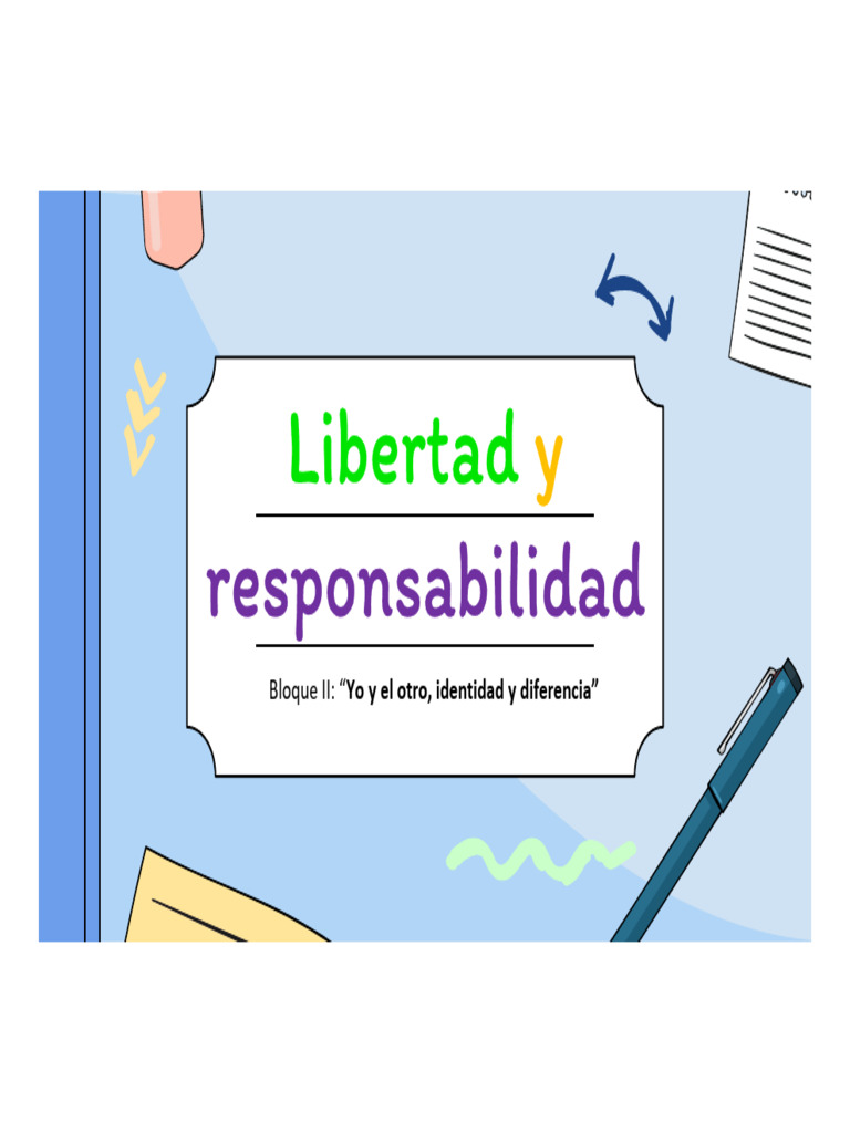 Tema 2 Libertad y Responsabilidad Bloque II | PDF | Libertad