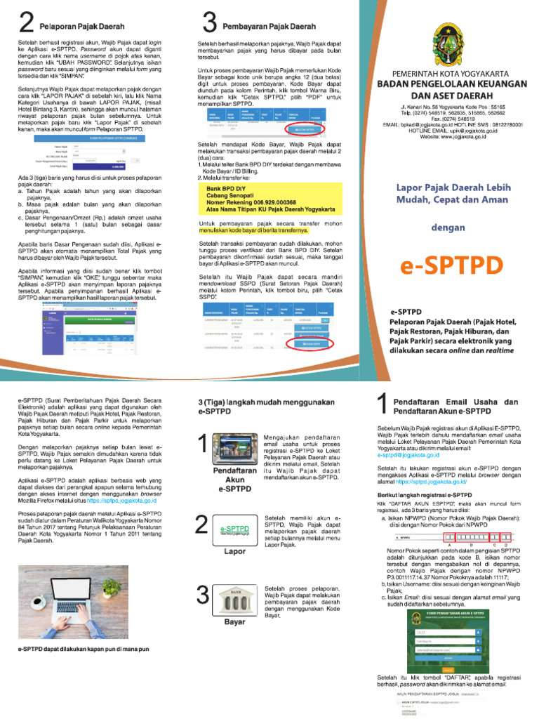 Leaflet e SPTPD Pemkot Yogyakarta 4114 PDF | PDF