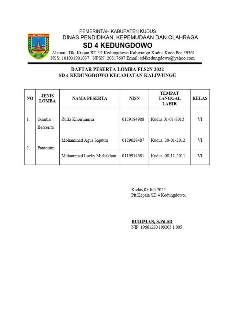 Lomba FLS2N 2022 | PDF