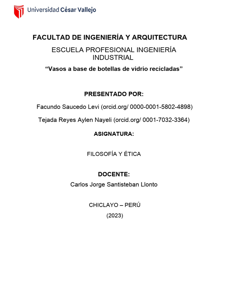 Informe de Emprendimiento. Levi Facundo | PDF | Reciclaje | Iniciativa empresarial