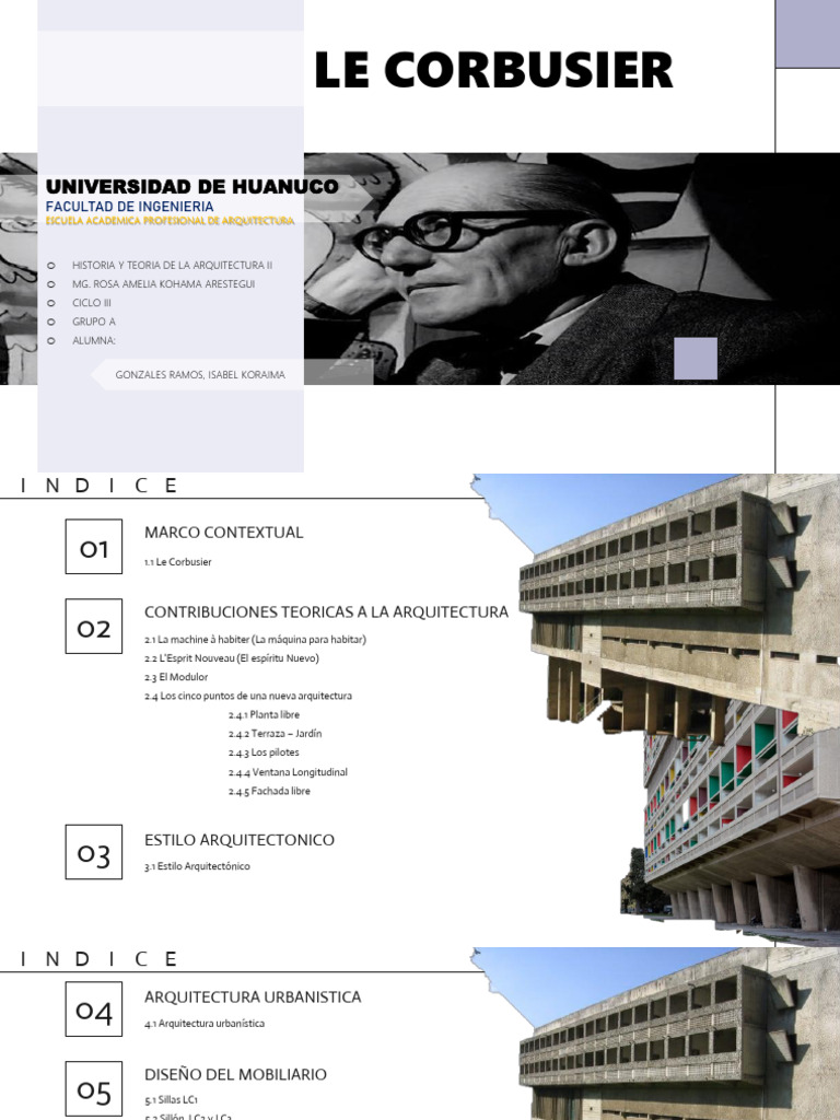 Le Corbusier | PDF | Diseño | Elementos arquitectónicos