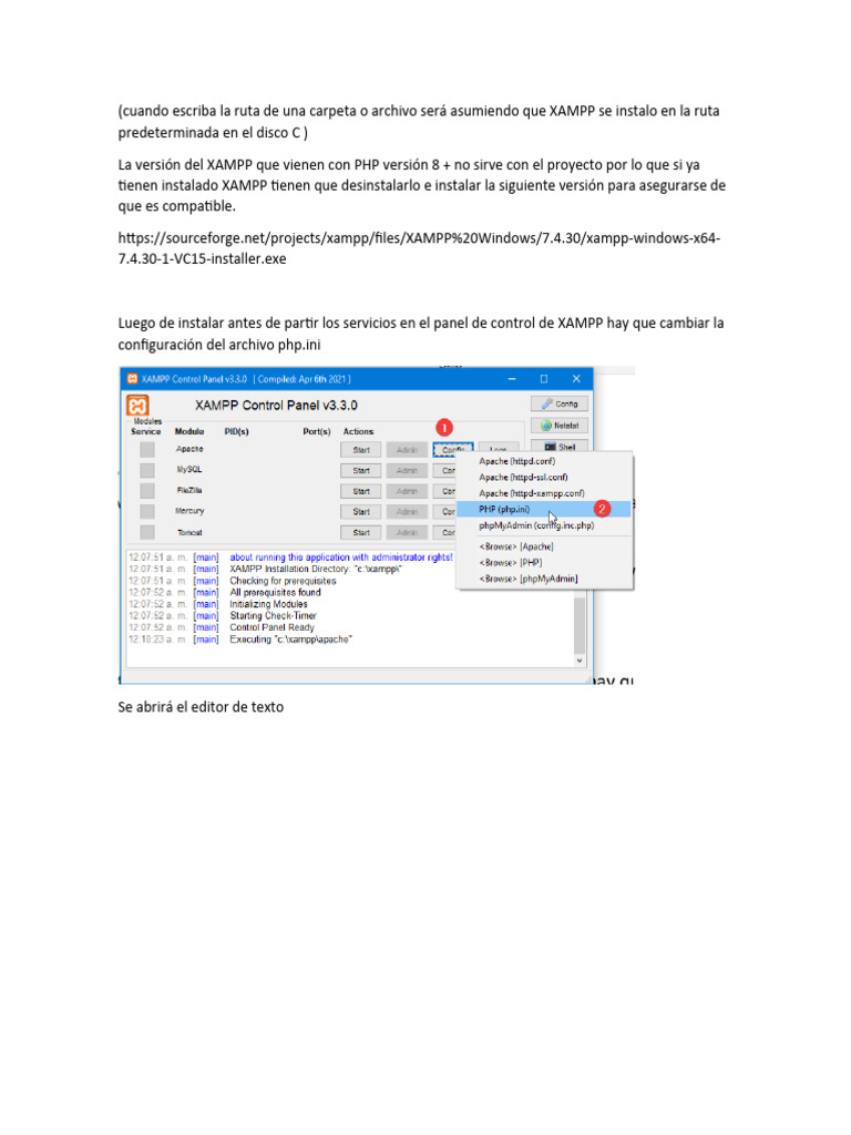 guia de instalación ospos xampp | PDF