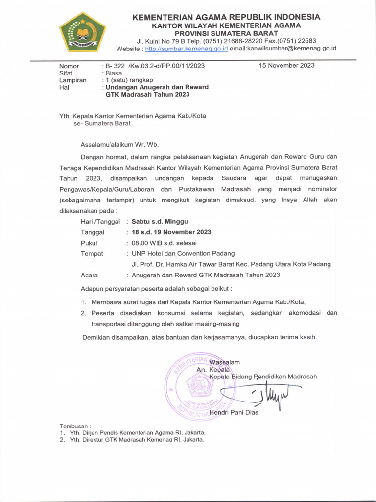 Undagan Anugerah Dan Reward Guru | PDF