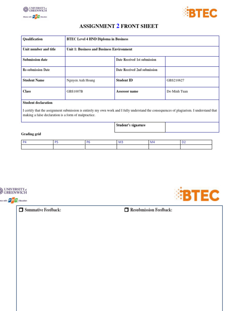 (5032) - Frontsheet Assignment 2-201221 Nah | PDF | Gross Domestic Product | Economic Growth