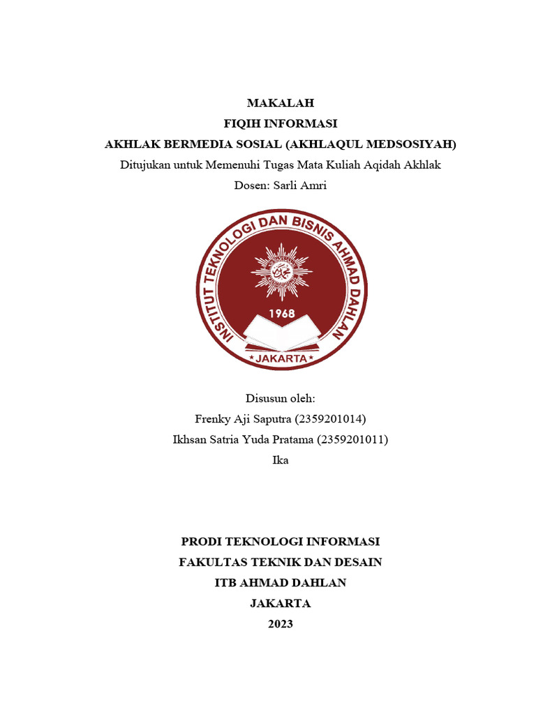 Makalah Aqidah | PDF