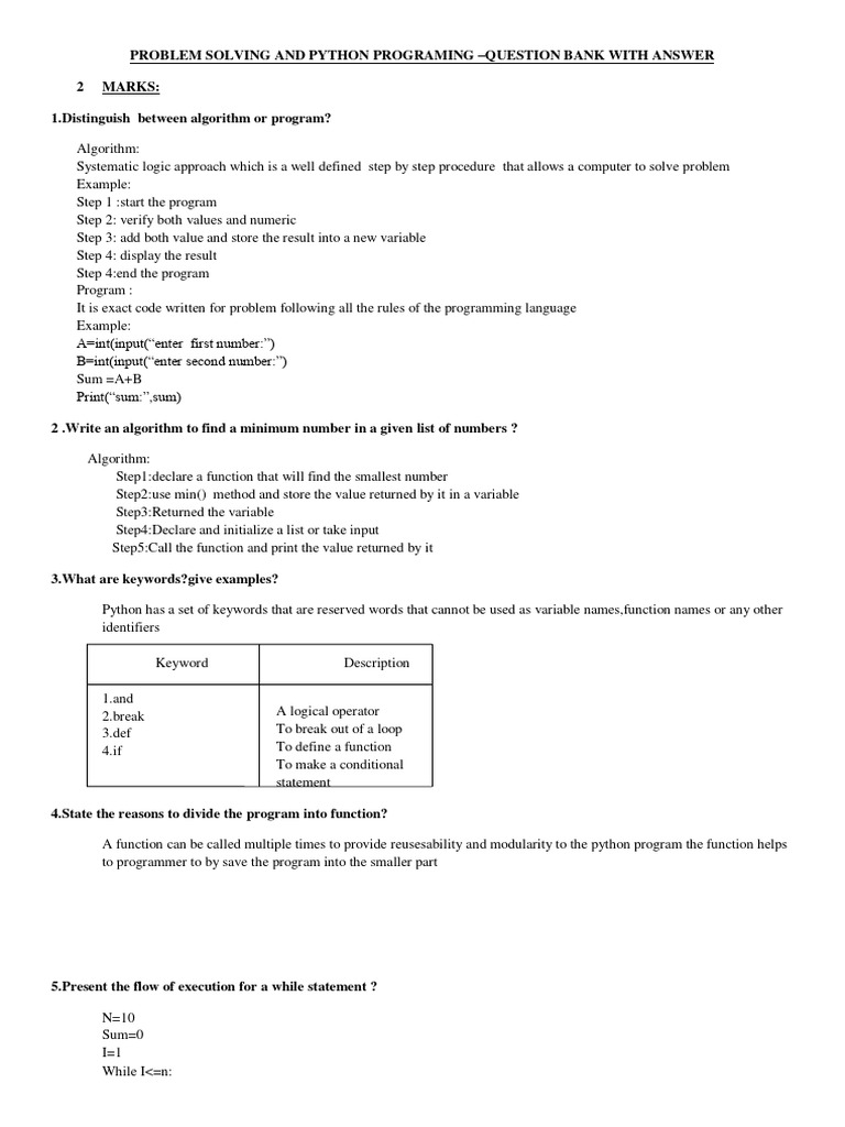 Model Paper 2017-2019 Answer Key | Download Free PDF | Parameter (Computer Programming ...