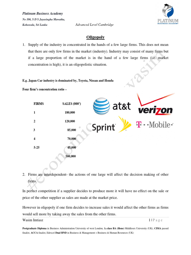 Oligopoly 2022 | Download Free PDF | Oligopoly | Profit (Economics) Oligopoly 2022 | Download Free PDF | Oligopoly | Profit (Economics)