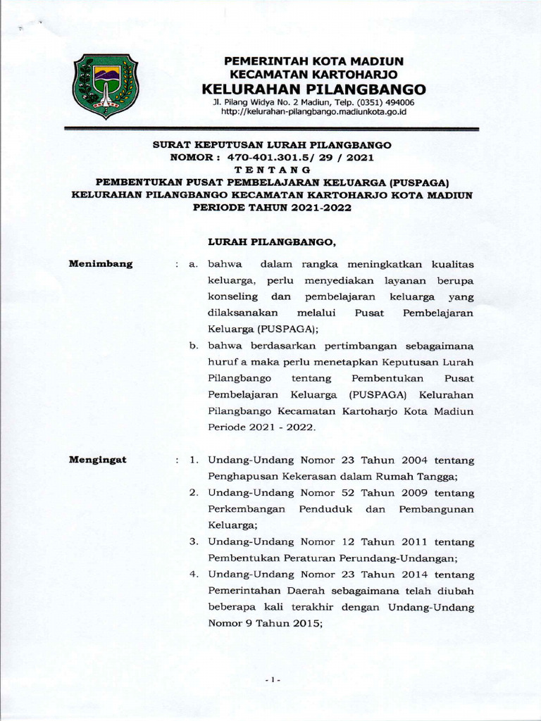 SK Puspaga 2021 | PDF