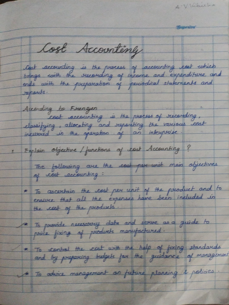 Accounts Notes Sem 3 | PDF