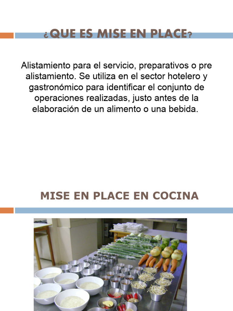Mise en Place | PDF