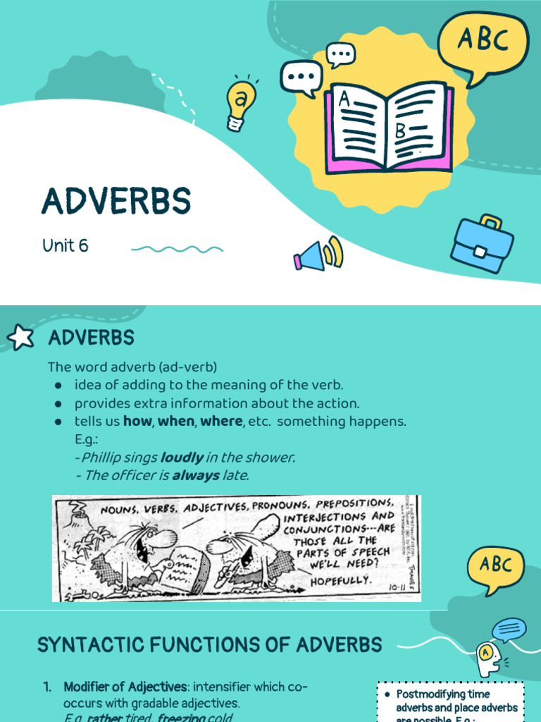 Adverbs | PDF | Adverb | Syntax
