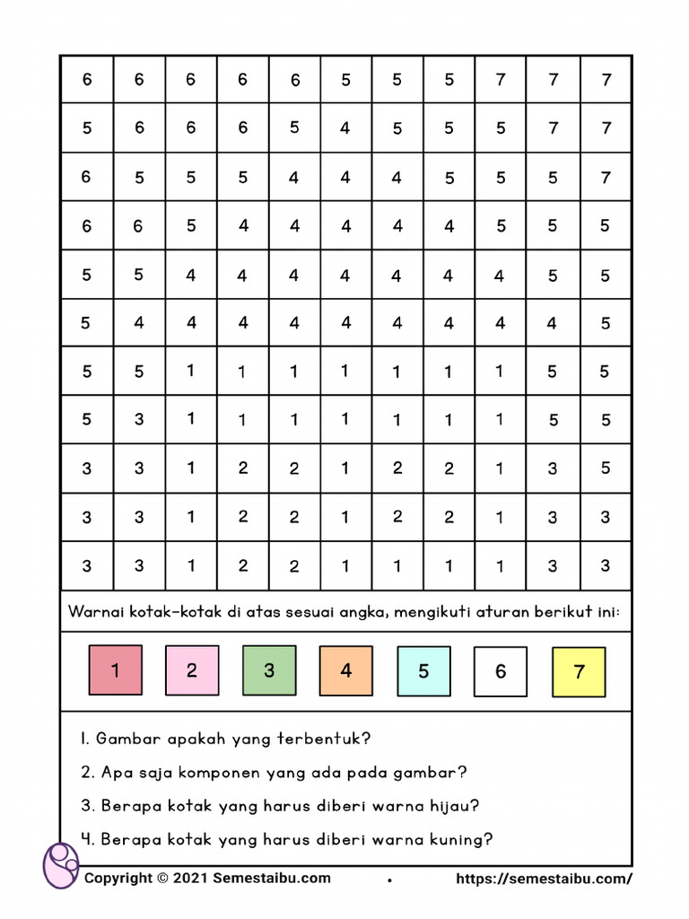 Persepsi Visual Dan Logika - Semestaibu - Lembarkerjaanak-10 | PDF
