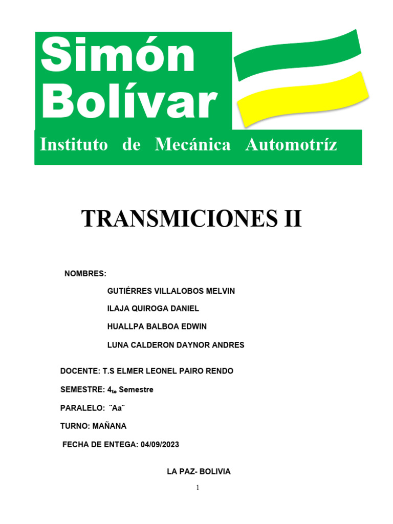 Informe de Embrague | PDF | Electrónica | Gases