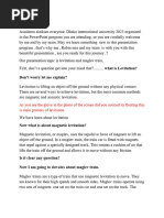 Magnetic Levitation Train Project Report | PDF | Train | Transport