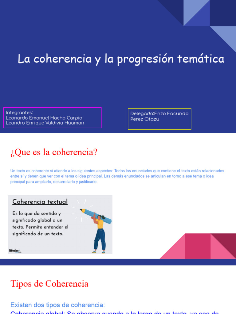 La Coherencia y La Progresion Tematica | PDF