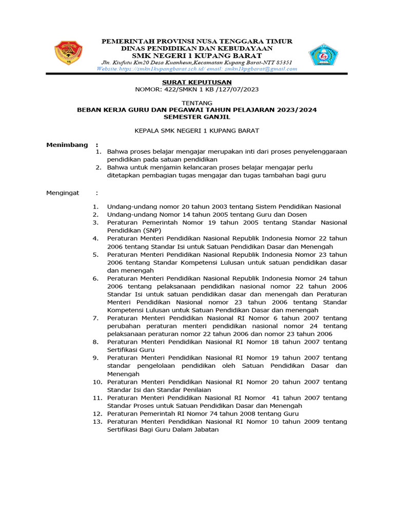 Semester Ganjil 2023-2024 | PDF