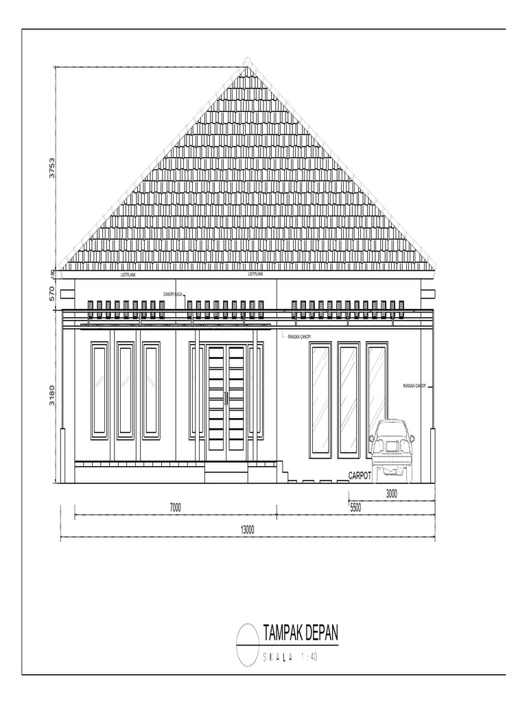 Rencana Desain Teras Depan Rumah | PDF