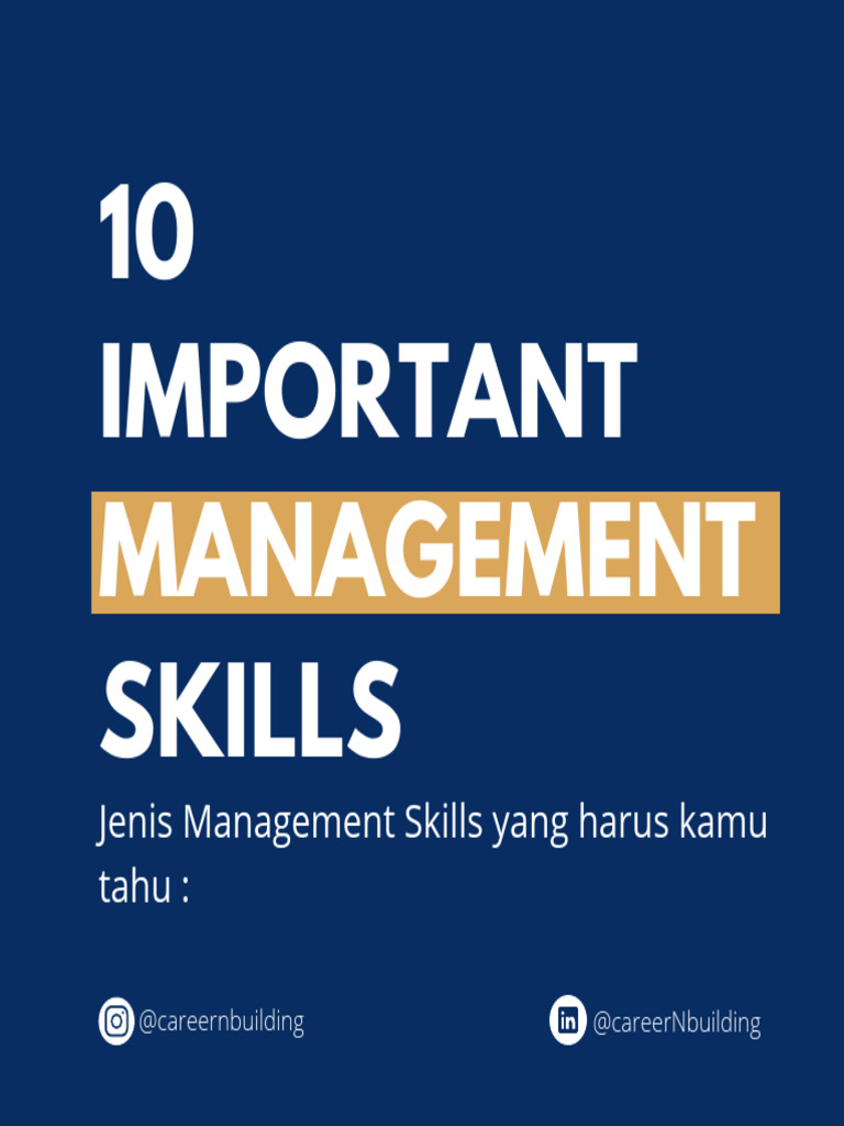 10 Management Skills | PDF