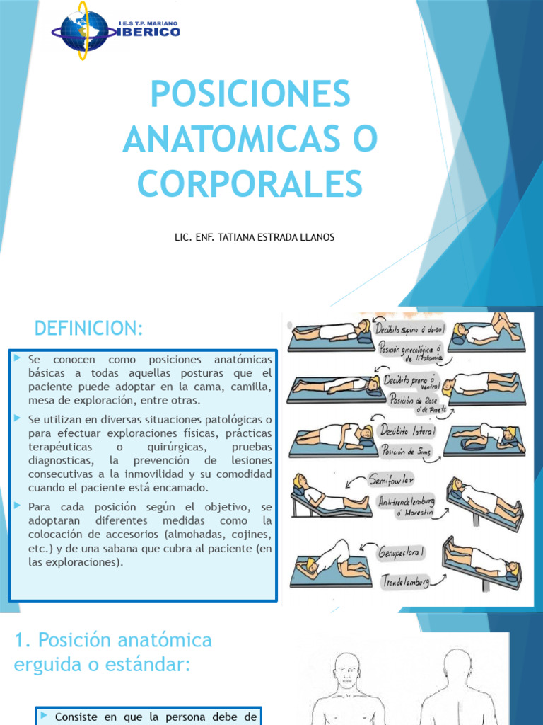 08 Posiciones Anatomicas | PDF | Términos anatómicos de ubicación | Herida