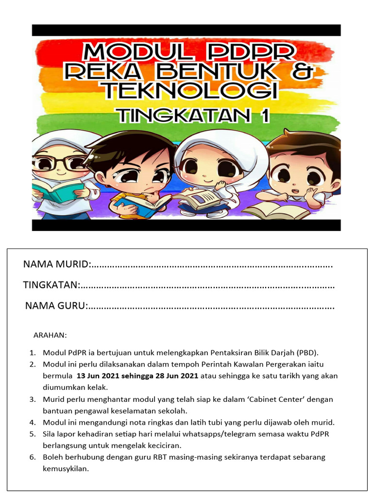 Modul PDPR RBT T1 | PDF